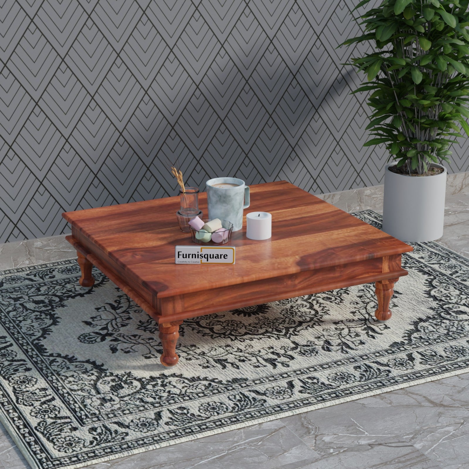 Wooden Chowki for Puja & Seating | Solid Sheesham Wood | Best Price ...