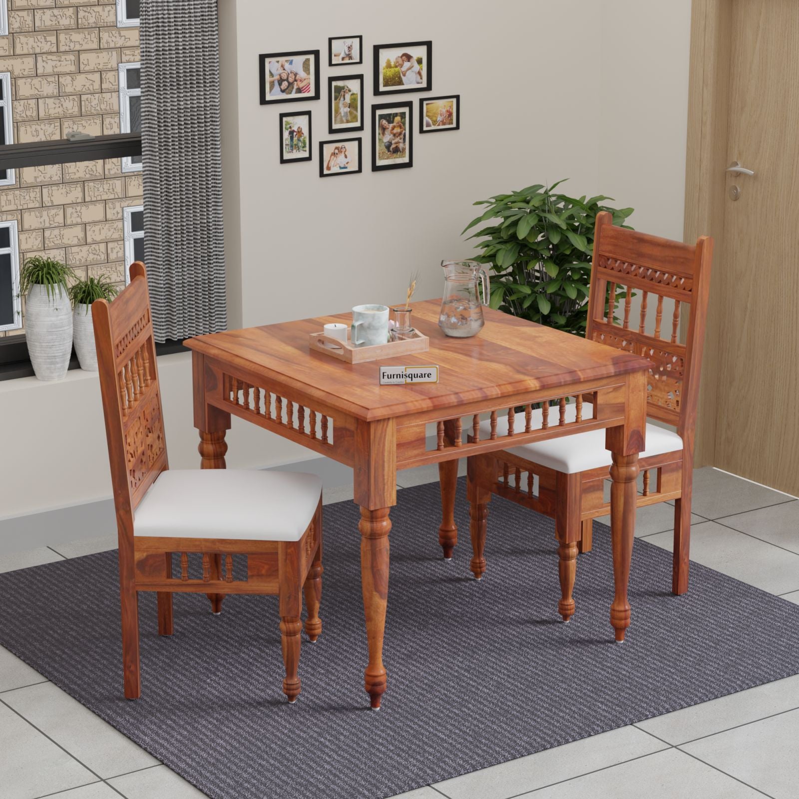 Wooden Dining Table 2-Seater Set for Dining Room – Furnisquare